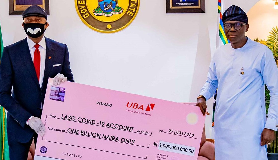 UBA Presents N1b Cheque To Lagos Government — City Business News